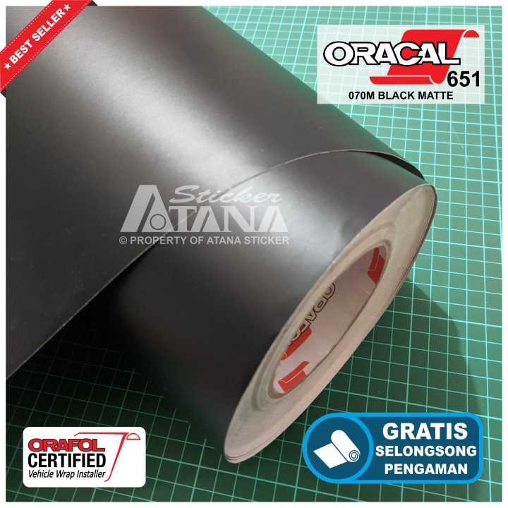 Skotlet Hitam Doff Oracal 651 Scotlet Black Matte Stiker Matt Dop ...