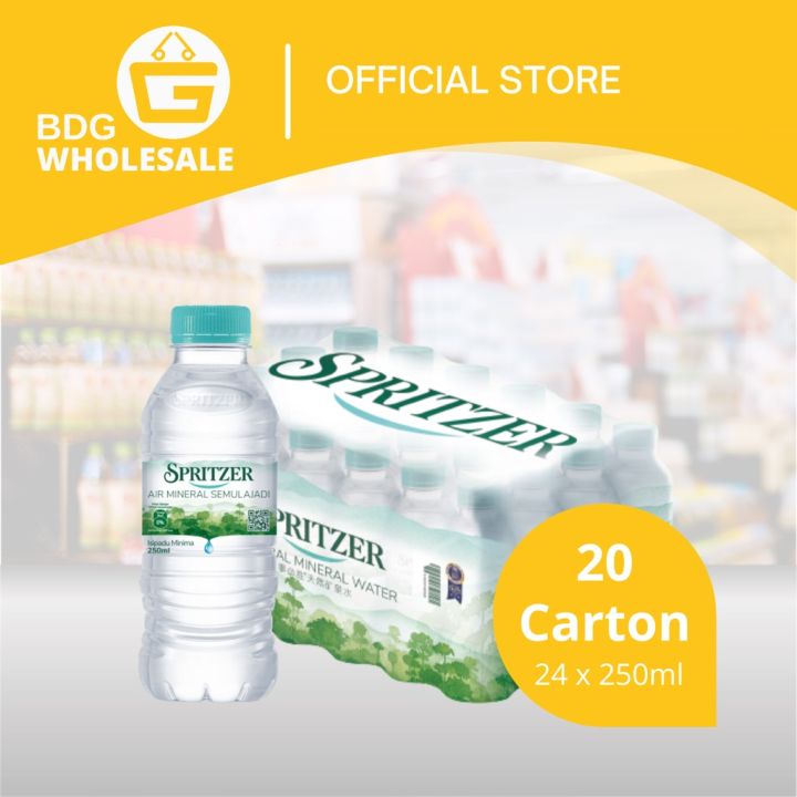 ♜Spritzer Natural Mineral Water (Shrink Pack) 24 x 250ml | Lazada