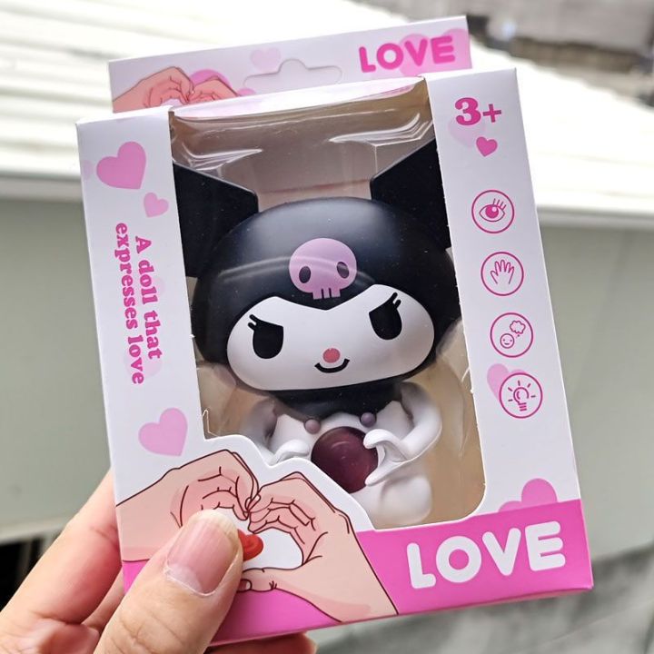 Sanrio Heart Show Love Kuromi Cinnamoroll Cute Luminous Doll Couple Toy ...