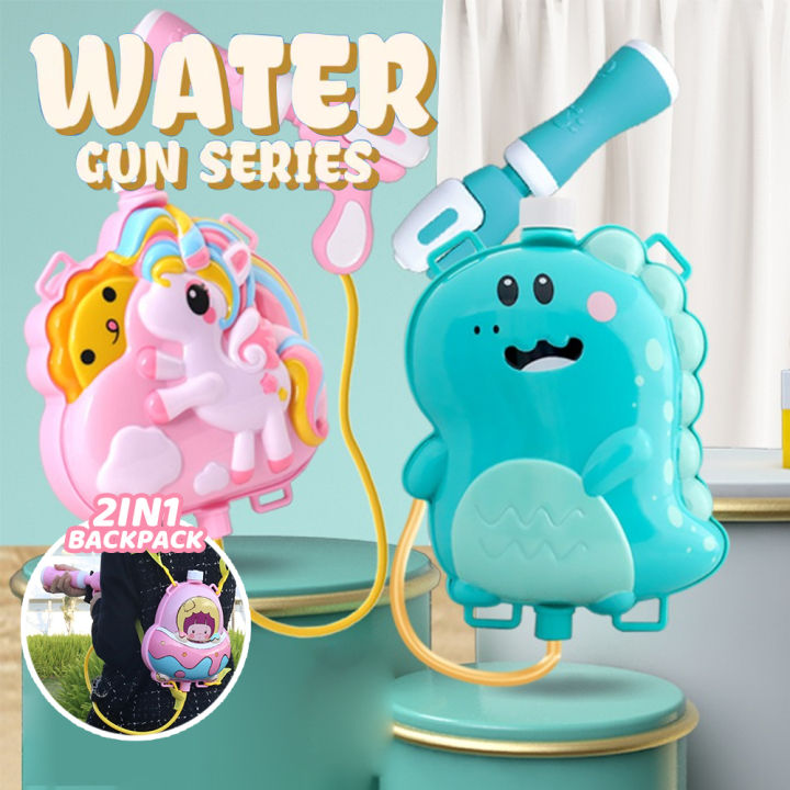 Cute Backpack Water Gun Series Water Jet Blaster Shooting Water Tank ...