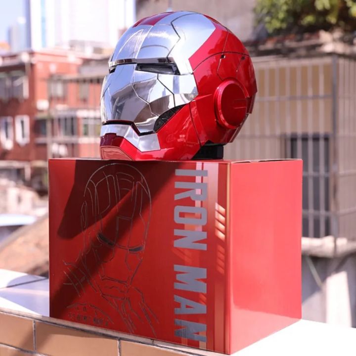 Marvel Ironman Autoking 1/1 MK5 Helmet Remote & Voice Control Iron Man ...