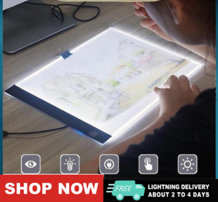 LED acrylic three speed dimming semi transparent drawing board ...