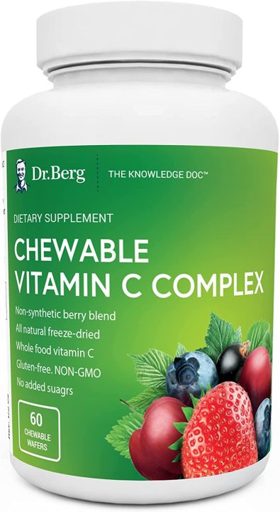 EXPIRY 12/2024 Dr. Berg's Chewable Vitamin C Complex 100% Natural ...
