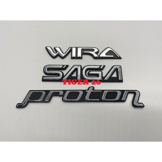 PROTON / SAGA / WIRA / 1.6XLi CHROME LOGO EMBLEM WORD WORDING FONT ...
