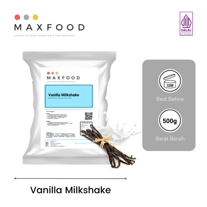 Vanilla Milkshake/ Bubuk Minuman Rasa Vanilla Milkshake 500 GR | Lazada ...