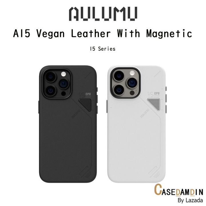 Aulumu A15 Vegan Leather With Magnetic เคสหนังVeganกันกระแทกเกรดพรีเมี ...