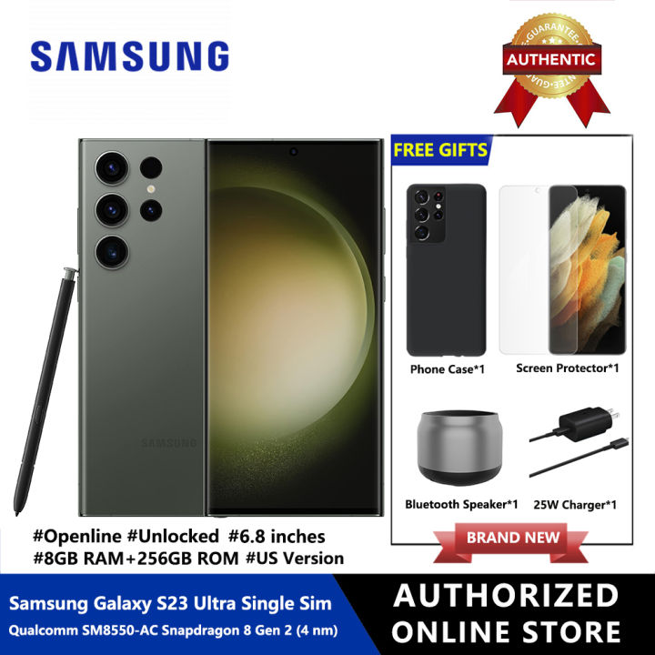 【US Version】Samsung Galaxy S23 Ultra 5G Smartphone 8GB RAM+256GB Single ...