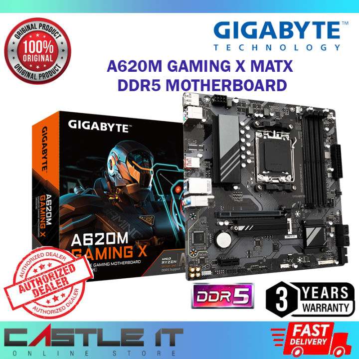GIGABYTE A620M GAMING X D5 DDR5 AMD SOCKET AM5 MATX DUAL CHANNEL ...