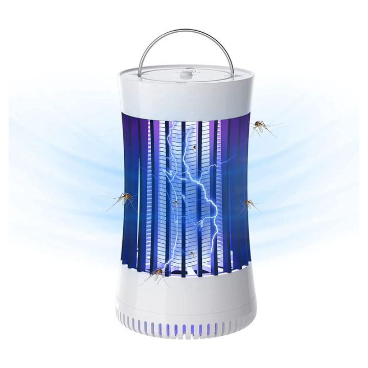 Home Indoor Bug Zapper with Fan, 1500V High Voltage Lighted Mosquito ...
