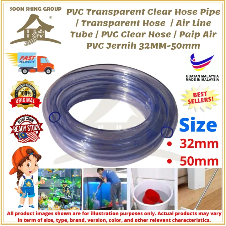 PVC Transparent Clear Hose Pipe / Transparent Hose / Air Line Tube ...