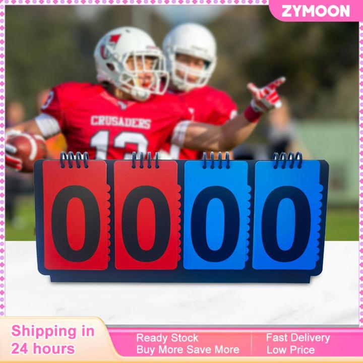 ZYMOON Multi Sports Scoreboard Flip Number Score Board Durable Tabletop ...