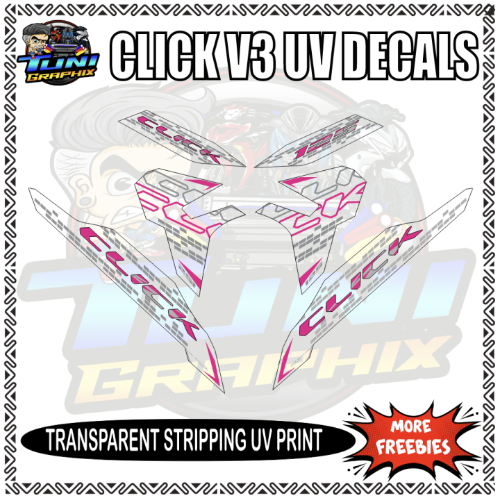 Click V3 / V4 New Indo 2025 UV TRANSPARENT DECALS ( PREMIUM UV PRINT ...