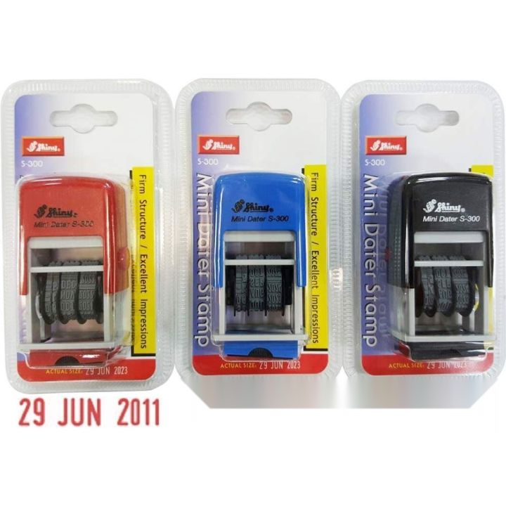 Shiny S300 Self Inking Date Stamp & Ink Pad Replacement | Lazada