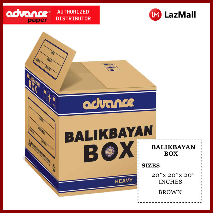 Advance Heavy Duty Balikbayan Box Brown Single Wall 3ply | Lazada PH