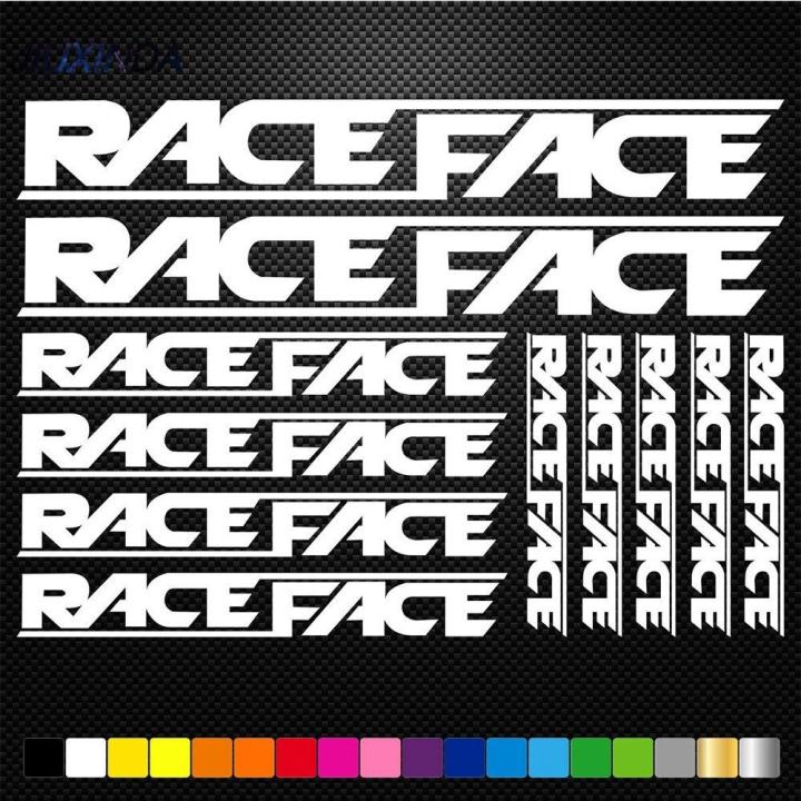 JIUXINDATT Compatible Race Face Vinyl Stickers Sheet Bike Frame Cycling ...