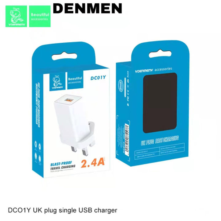 Denmen UK Adapter single usb dual usb Type C PD charge QC 3.0 Blast ...