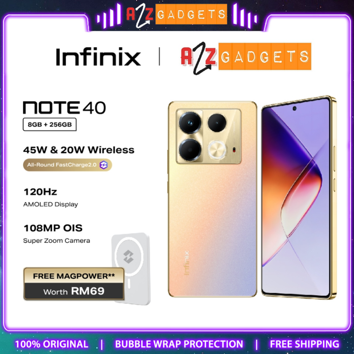 Infinix Note 40 PRO 5G / NOTE 40 256GB+8GB(UP TO 16GB) 45W Fast Charge ...
