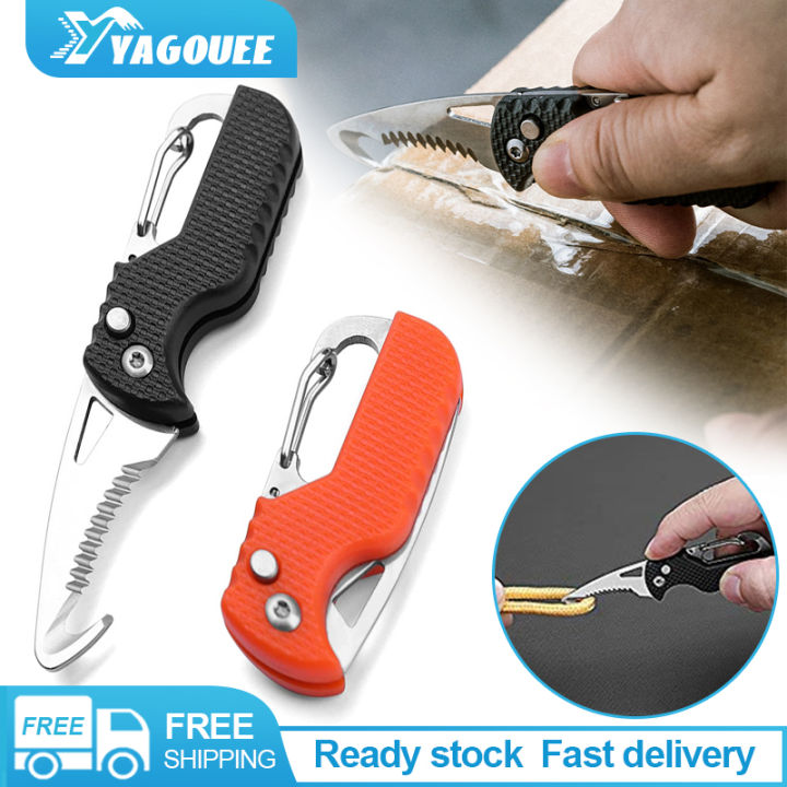 Portable Multifunctional Express Parcel Cutter Foldable Keychain ...