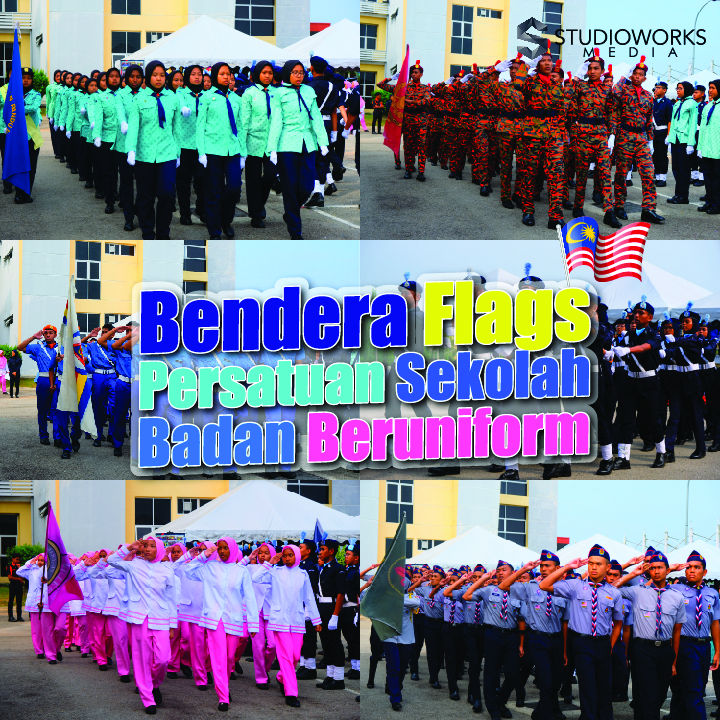 Bendera Flag Persatuan Sekolah Badan Beruniform Pengakap Pandu Puteri ...