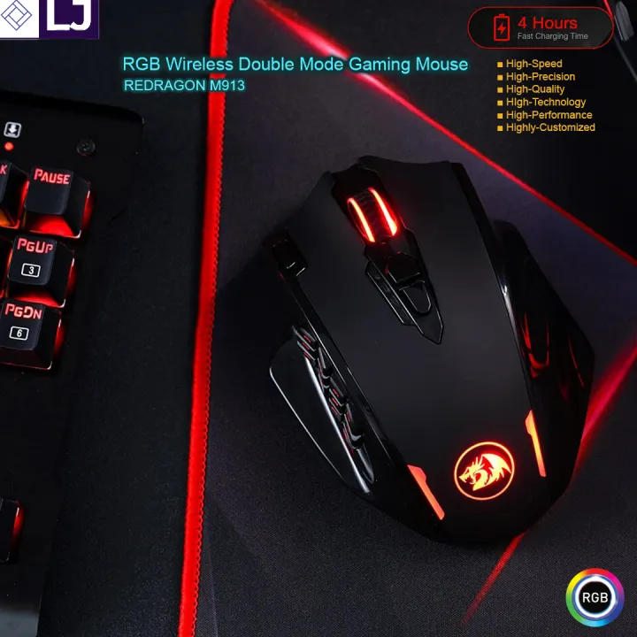 REDRAGON M913 RGB Wireless Double Mode Gaming Mouse | Lazada
