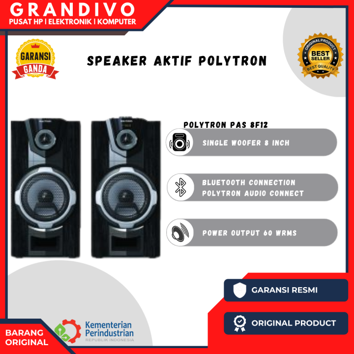 Speaker Aktif Polytron Pas 8f12 Garansi Resmi Grandivo Lazada Indonesia