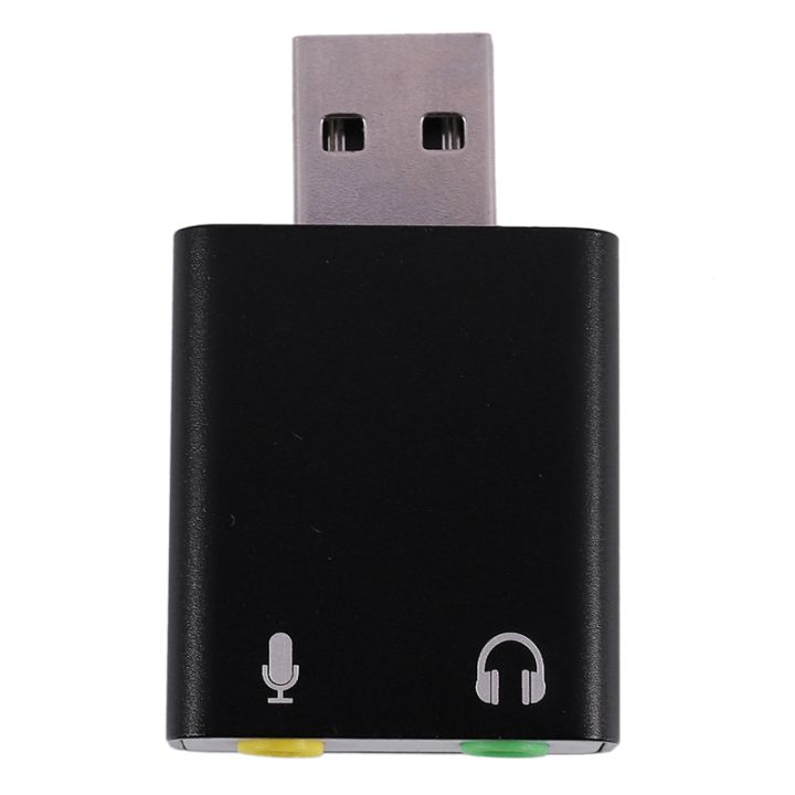 (KSRQ) 7.1-Channel Aluminum Alloy Usb Sound Card Computer External ...