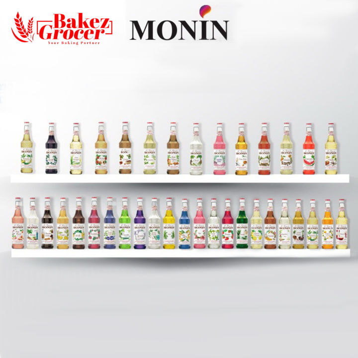 Le Sirop de Monin Syrups 700ml [Blue Lagoon/Passion Fruit/Wild Mint ...