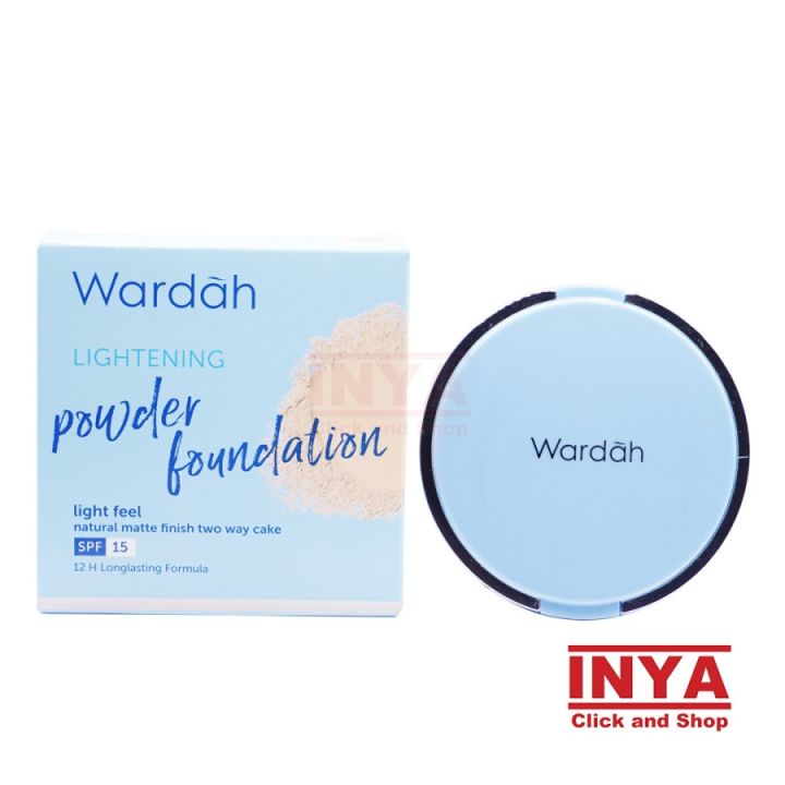 WARDAH LIGHTENING POWDER FOUNDATION 02 GOLDEN BEIGE 12gr SET | Lazada ...