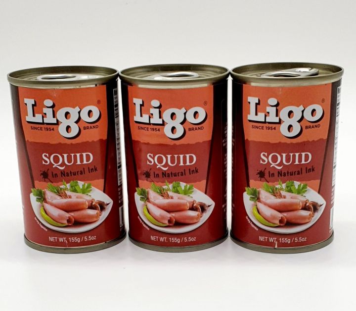 LIGO SQUID IN NATURAL INK 155 GRAMS BUNDLE OF 3 | Lazada PH