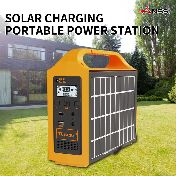 NSS 220V 100W Home Emergency Power Banks Solar Portable Generator ...