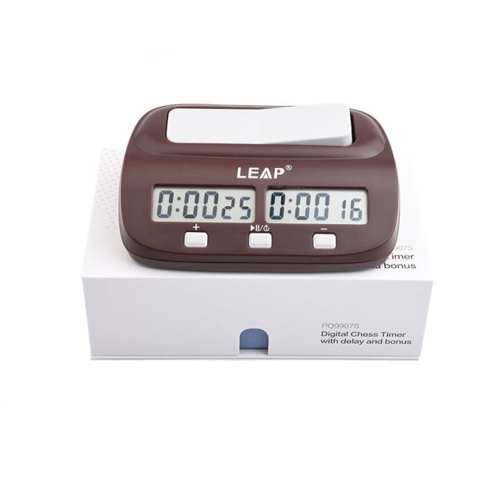 LEAP Chess Clocks Professional Portable Digital Chess Board Competition Count Up Down Chess ...