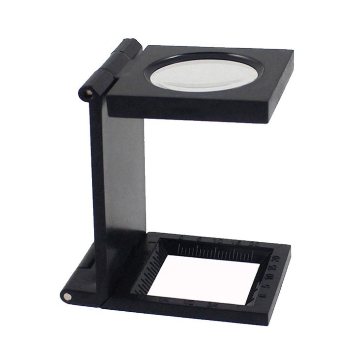 【Free ship】 Mini Three-Folding Magnifier 10X Magnifying Acrylic ...