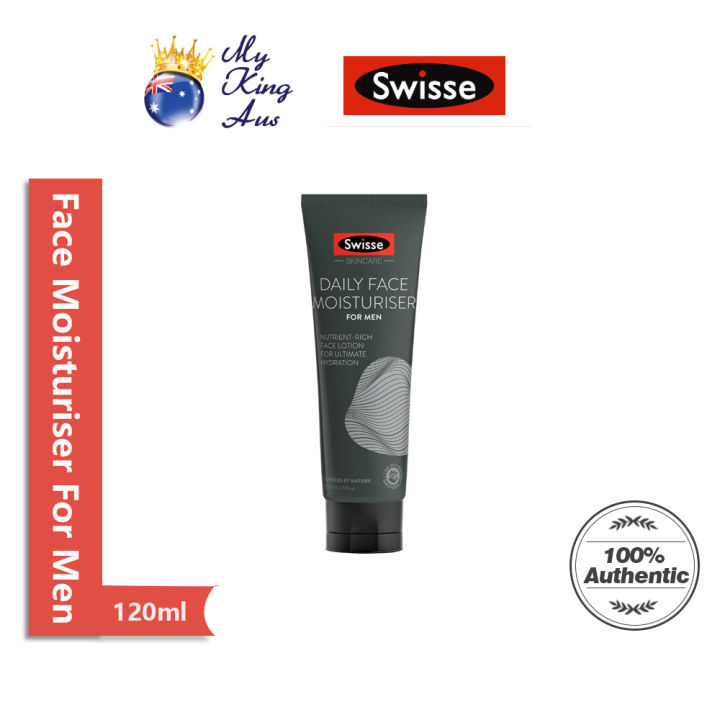 Swisse Daily Face Moisturiser For Men 120ml Face Lotion for Ultimate ...