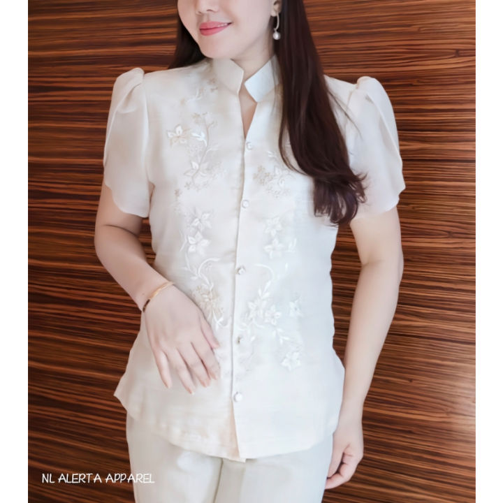 MODERN FILIPINIANA TOP BARONG FOR WOMEN | Lazada PH
