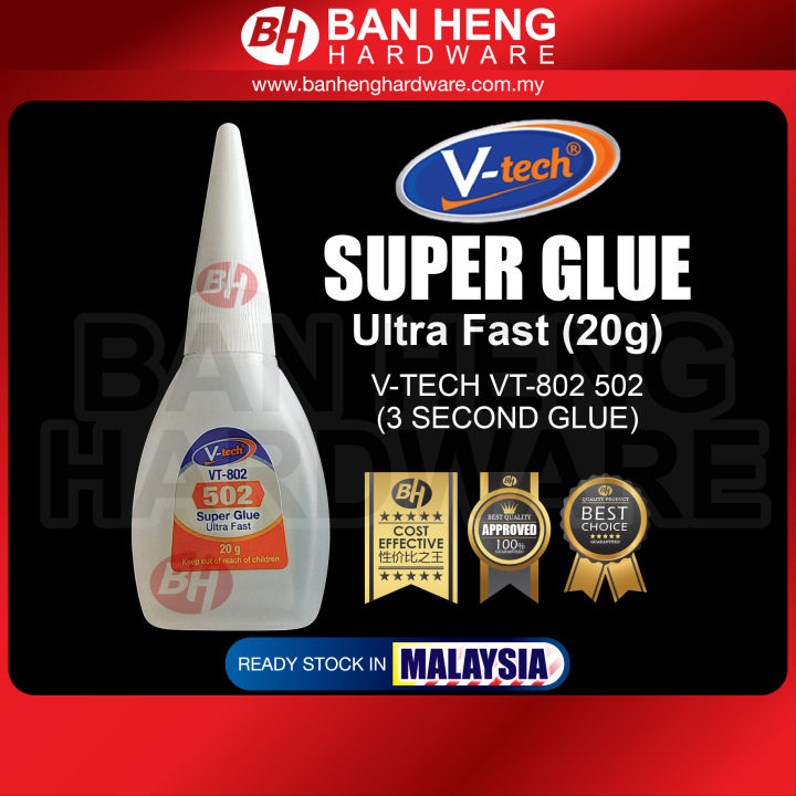 V-Tech VT-802 502 Super Glue 3 Second Ultra Fast Dry | Lazada