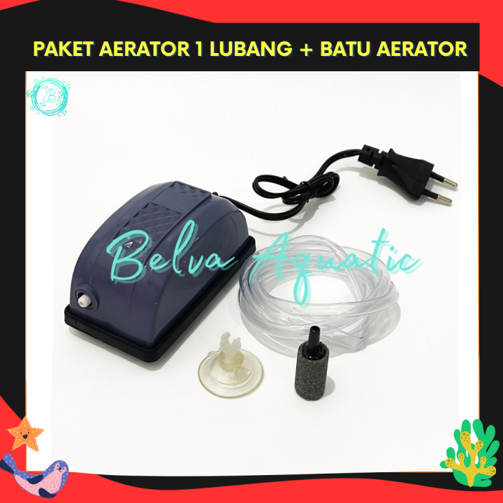 AERATOR 1 LUBANG POMPA UDARA LENGKAP PAKET AERATOR 1 LUBANG | Lazada ...