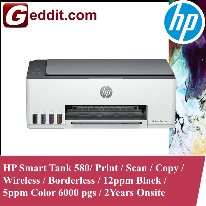 HP SMART TANK 520 / 580 ALL-IN-ONE COLOR PRINTER (PRINT/SCAN/COPY ...