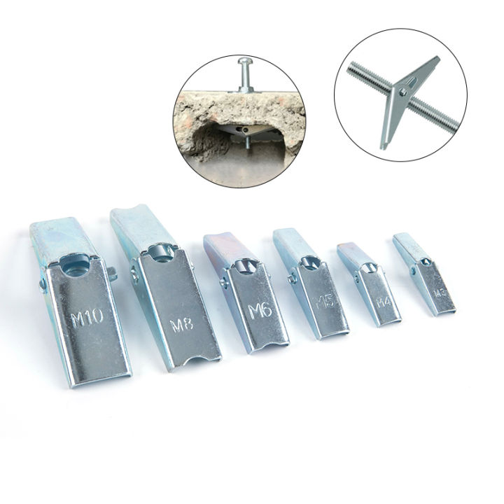 Refreshing 2-10pcs Metal Spring Toggle Anchor M4-M10 Plasterboard Wall ...