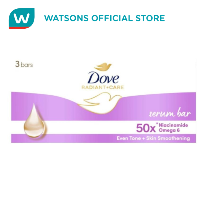 DOVE Radiant+Care Serum Bar Soap Triples 50x Niacinamide + Omega 6 90G ...