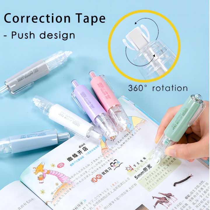 Stand-up with Pen Type Press Correction Tape Replaceable Refill ...