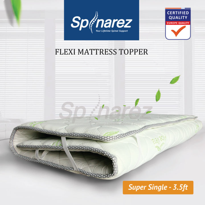 SpinaRez Flexitop 2 inch Aloe Vera Flexi Mattress Topper (King)(Queen ...