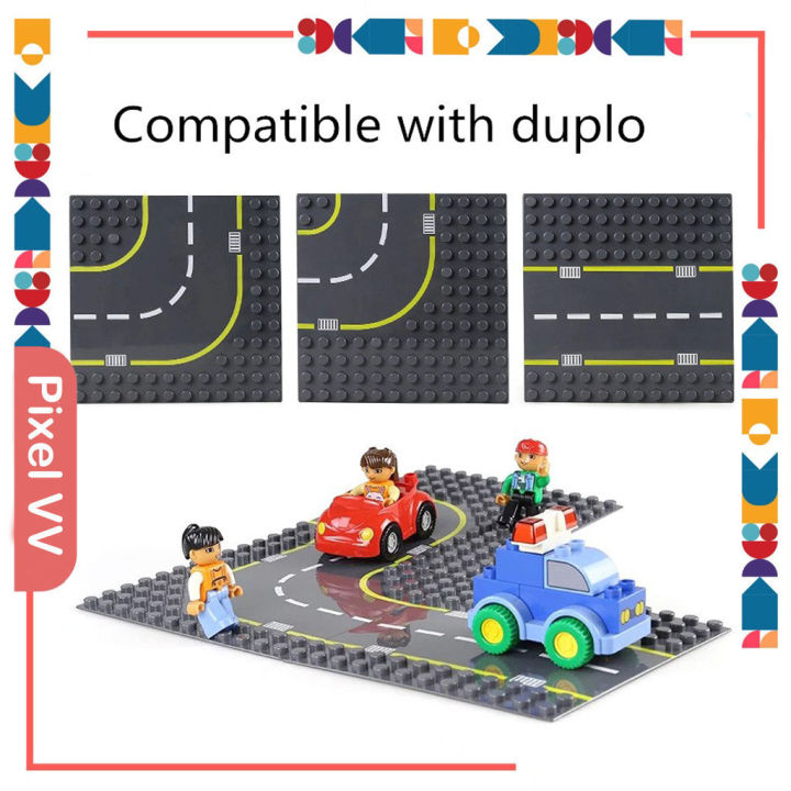 DIY Highway Road Plate Building Blocks Large Particles Building Blocks ...