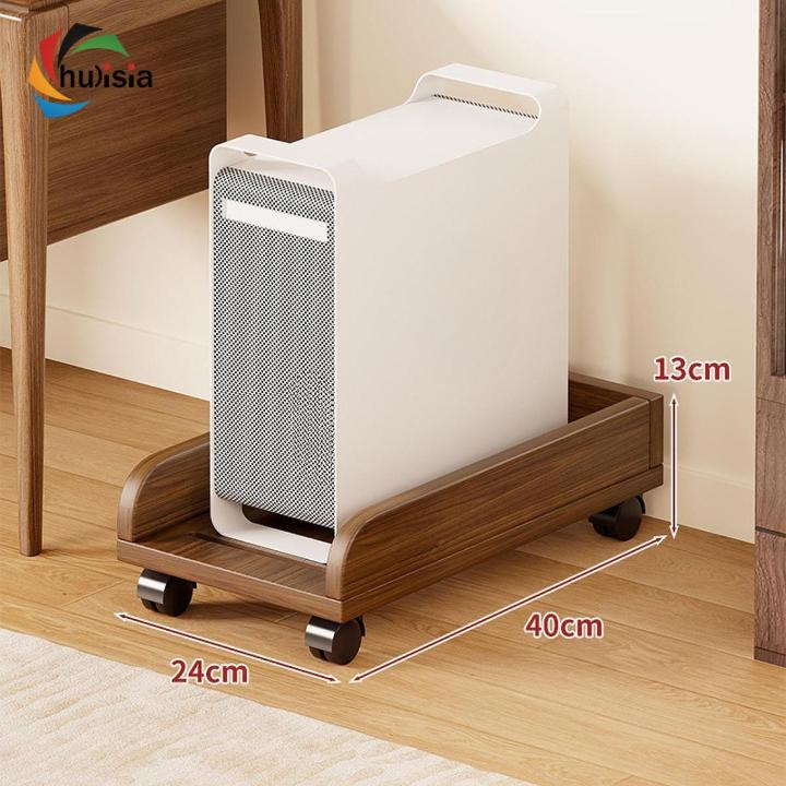 chulisia CPU Stand Mainframe Ventilated with 4 Caster Tower Premium ...