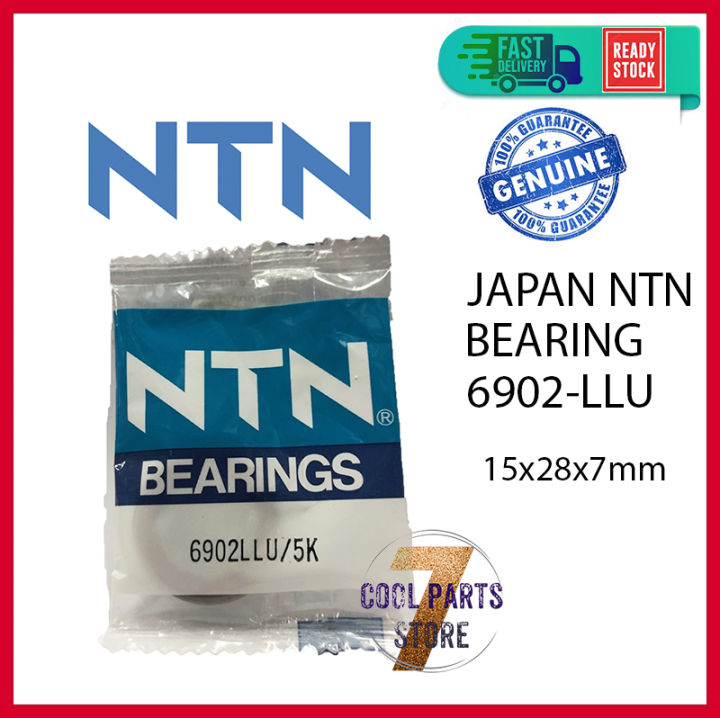 6902 LLU NTN Japan Bearing 6902-LLU (15 X 28 X 7mm) - 100% ORIGINAL | Lazada