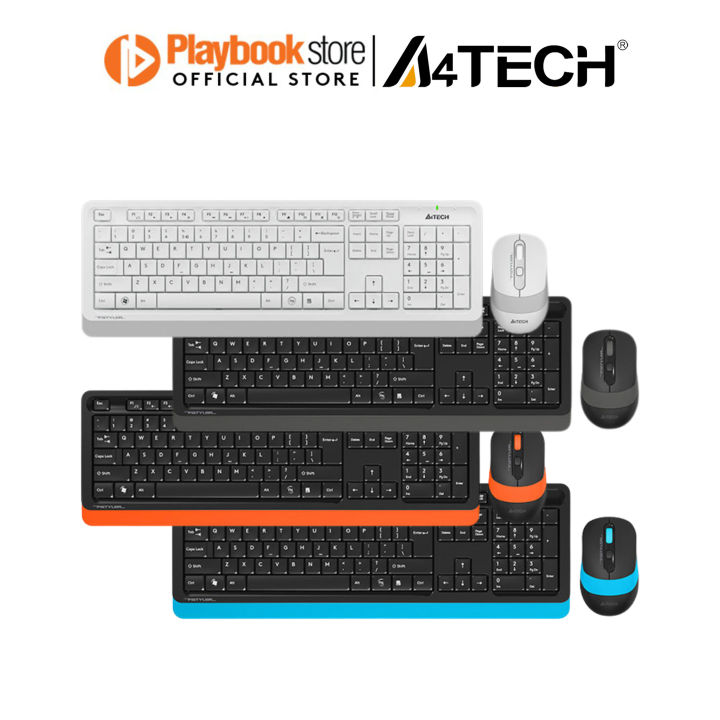 A4Tech FG1010 Fstyler FGK10 + FG10, 2.4G Power-Saving Wireless Keyboard and Mouse Combo Kit ...