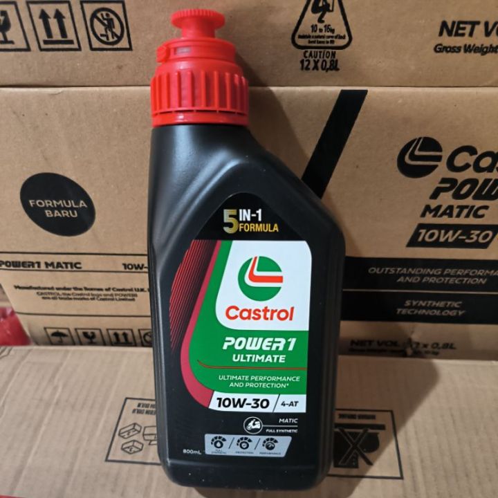 Oli Castrol Power 1 Ultimate 10W 30 800ml Oli Motor Matic | Lazada ...