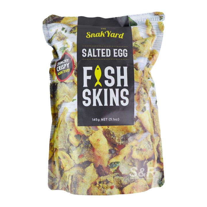 The Snackyard Fish Skins Salted Egg 145g | Lazada PH