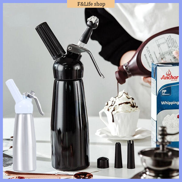 【Buy 1 Take1】1L/500ML Aluminium Whipped Dessert Cream Butter Dispenser ...