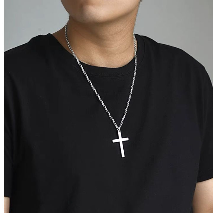 KALUNG TITANIUM PREMIUM LIONTIN SALIB PRIA WANITA ANTI KARAT TERBARU ...