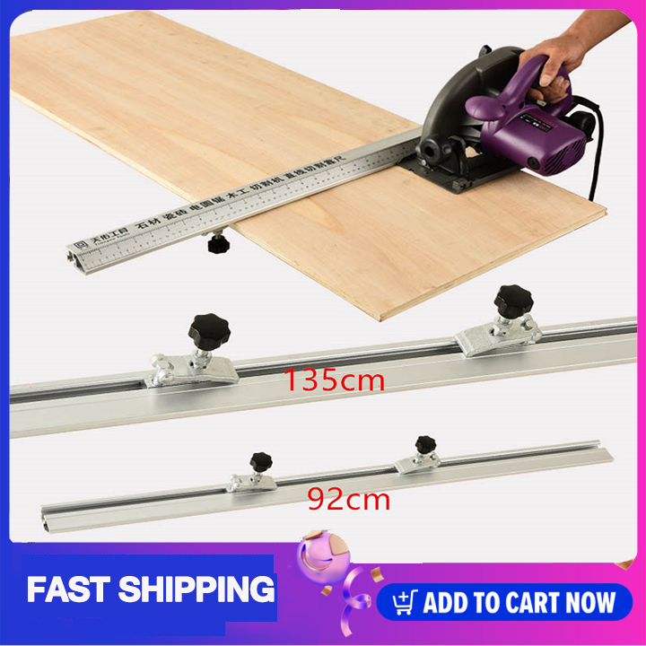 New Woodworking Electric Circular Saw Cutting Machine Guide Foot Ruler ...